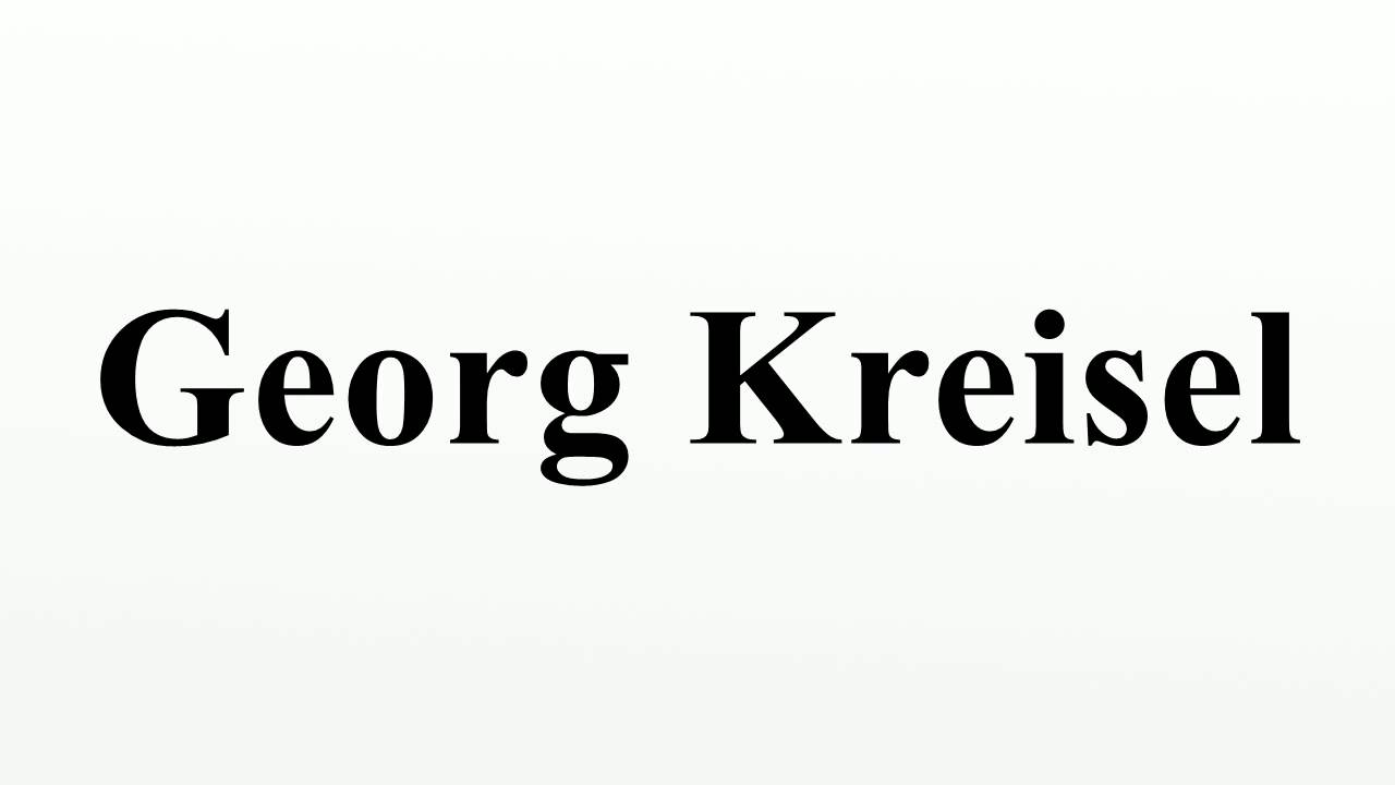 Georg Kreisel - YouTube