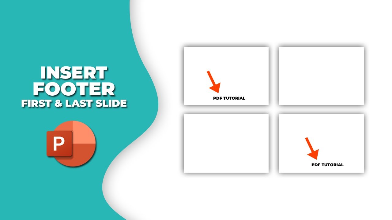How to add footer only first and last slide in PowerPoint - YouTube