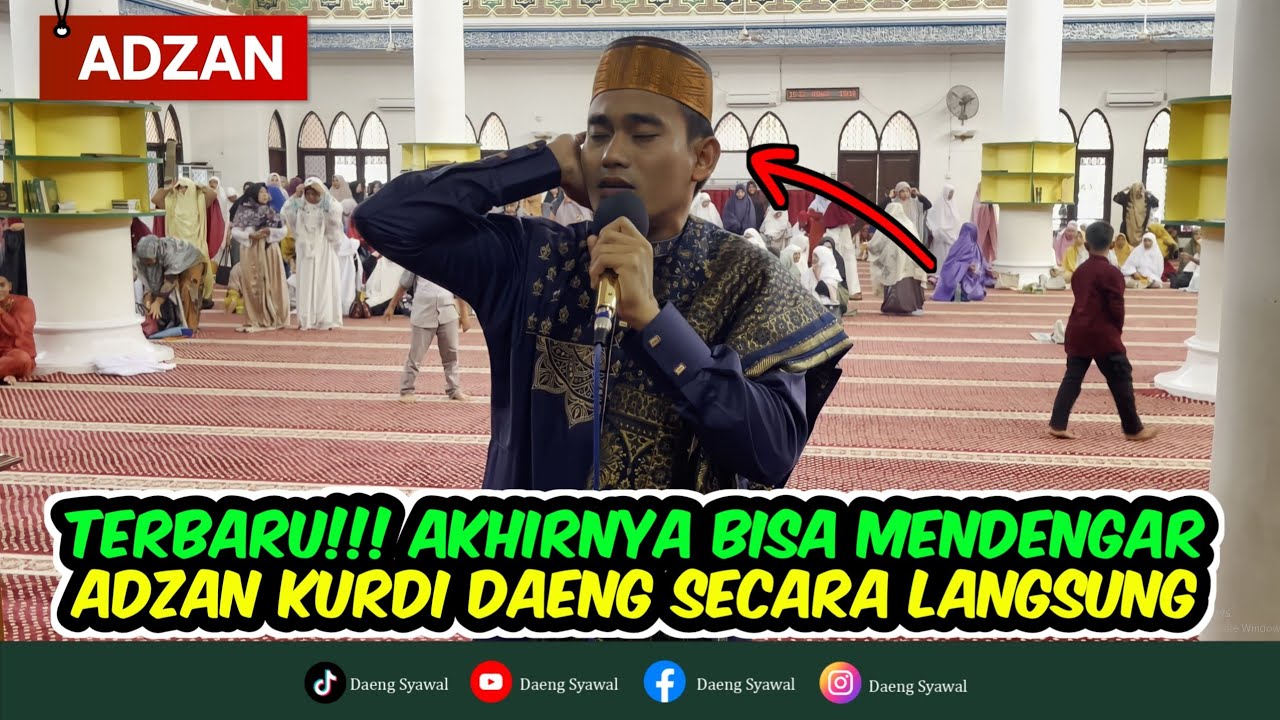 LIVE ADZAN | ADZAN YANG PALING DITUNGGU JAMAAH MASJID INI | BIKIN ...