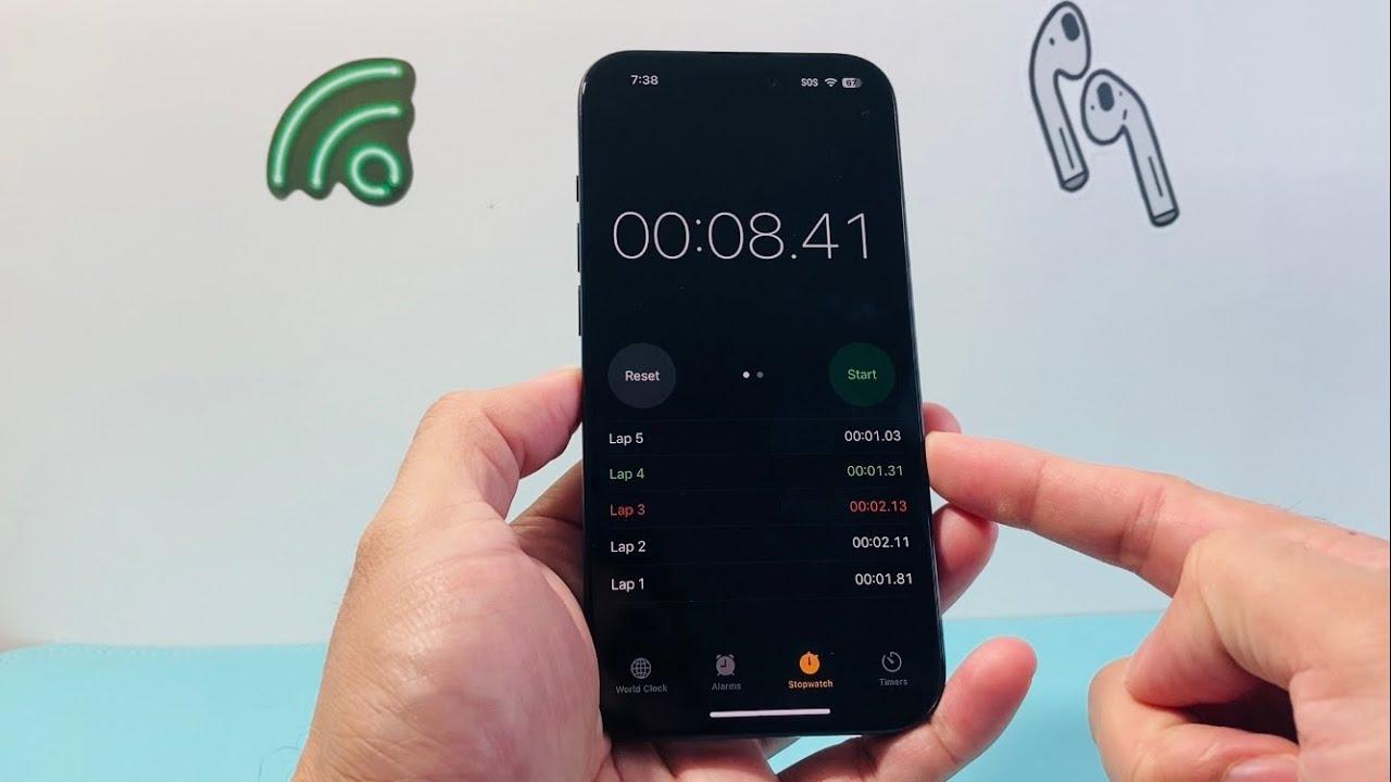 How to Use Stopwatch on iPhone - YouTube