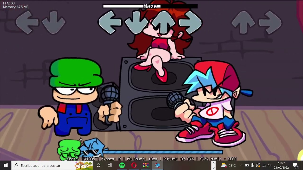 fnf vs dnb maze 3.0 (credit to @Gfiter's Creations and ...