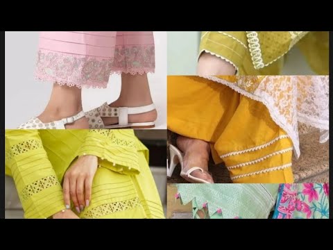Stylish trouser designs 2023|| lawn trouser designs 2023|| decent ...