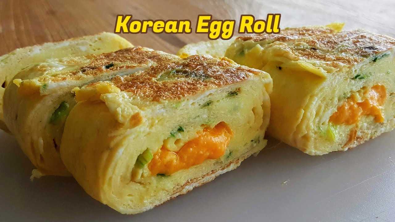 How to Make Korean Rolled Eggs (Gyeran Mari, Rolled Omelette) - YouTube