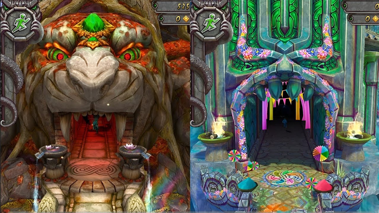 Temple Run 2 Fall Jungle Vs Holi Festival - YouTube