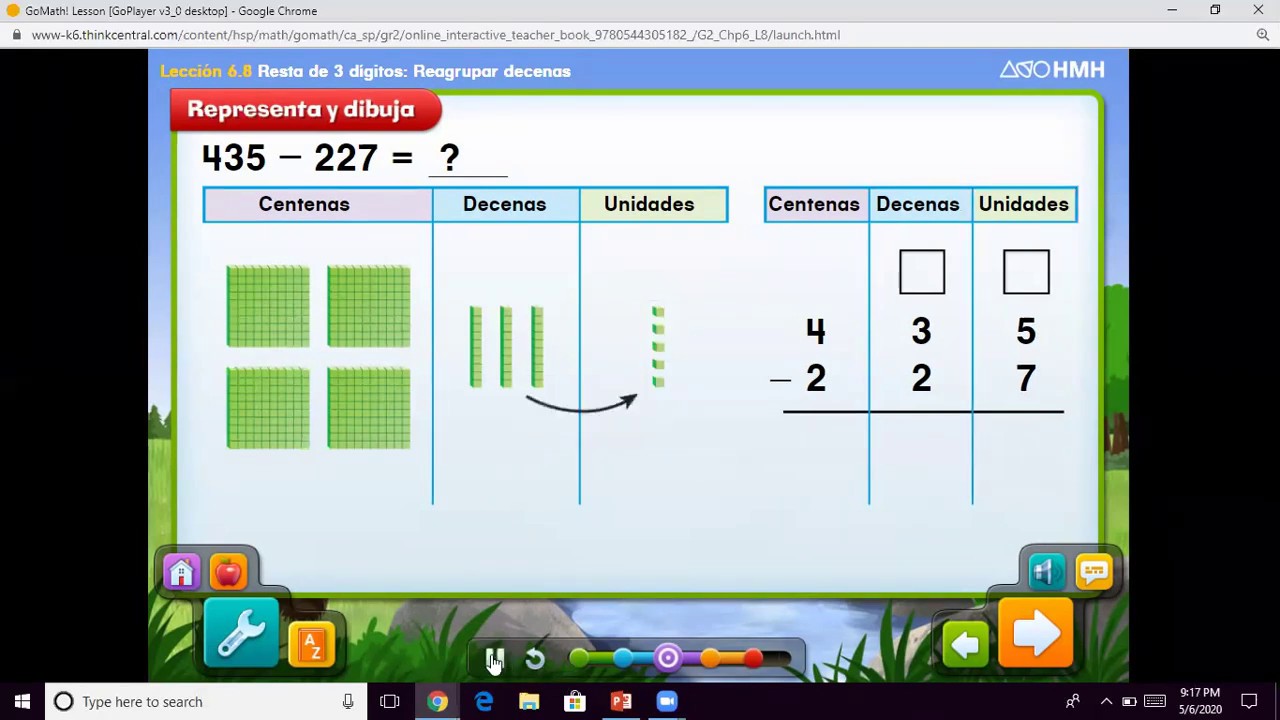 Resta de 3 digitos: Reagrupando decenas - YouTube