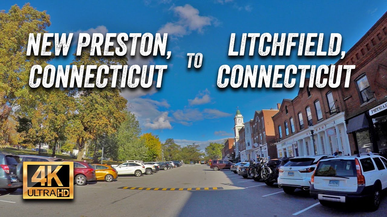 Scenic New England Drive from New Preston to Litchfield, Connecticut ...