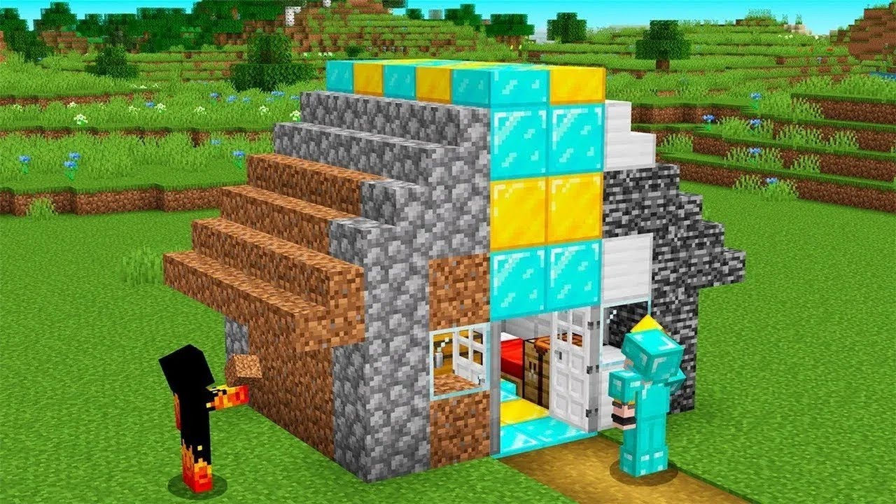 CASA DE PRO vs CASA DE NOOB en MINECRAFT! - YouTube