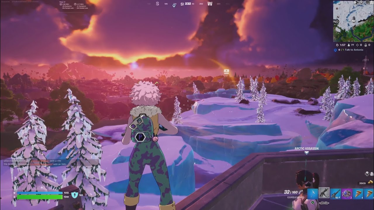 Mina Ashido Gameplay | Fortnite PS5 120fps - YouTube