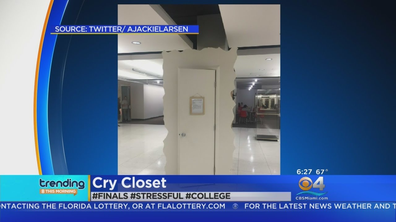 Trending: University Of Utah's Cry Closet - YouTube