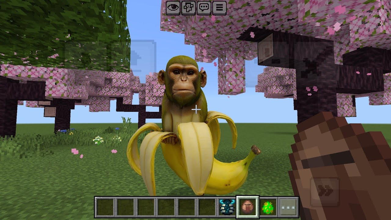 3D Chimpanzini Bananini addon in Minecraft PE - YouTube