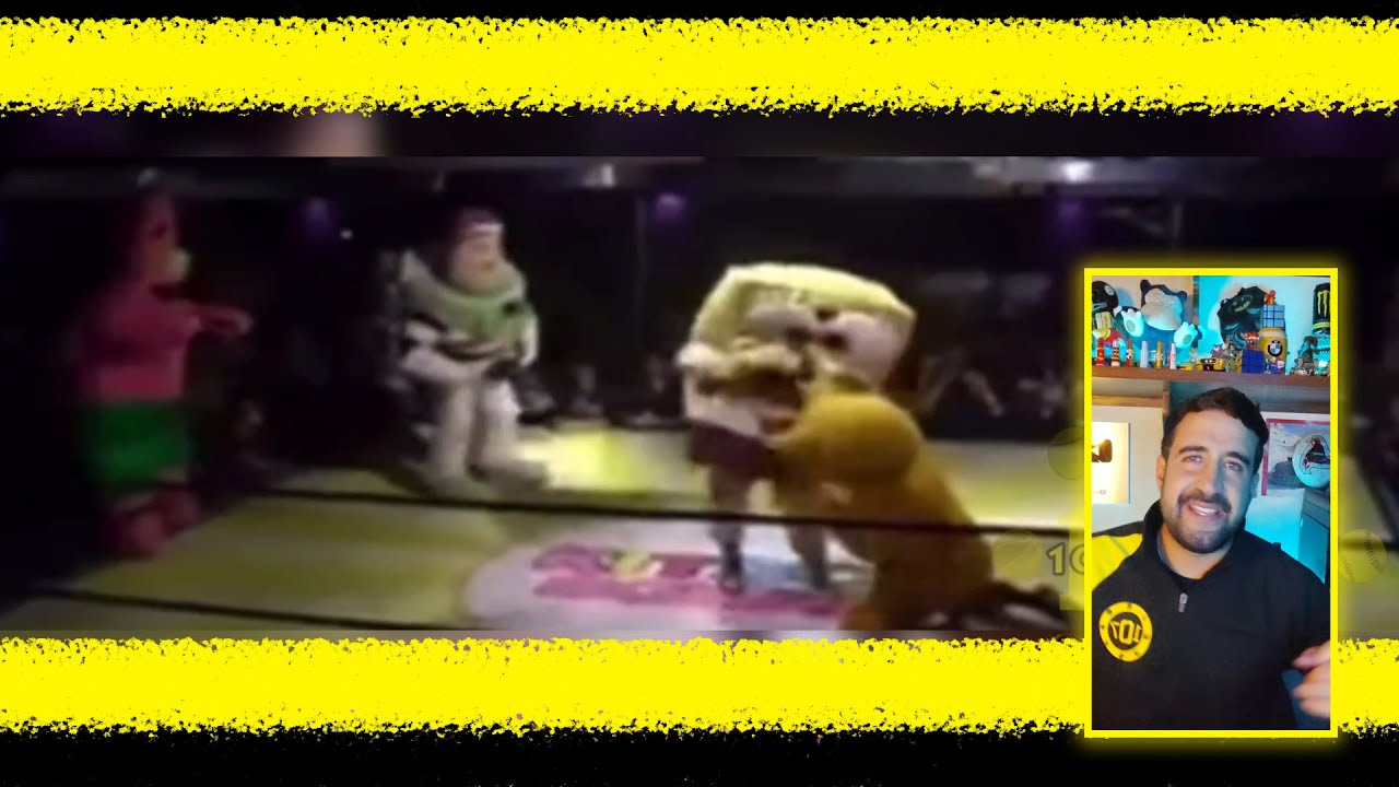 Pikachu vs Bob Esponja vs Patricio vs Buzz | Lucha Libre de Botargas ...