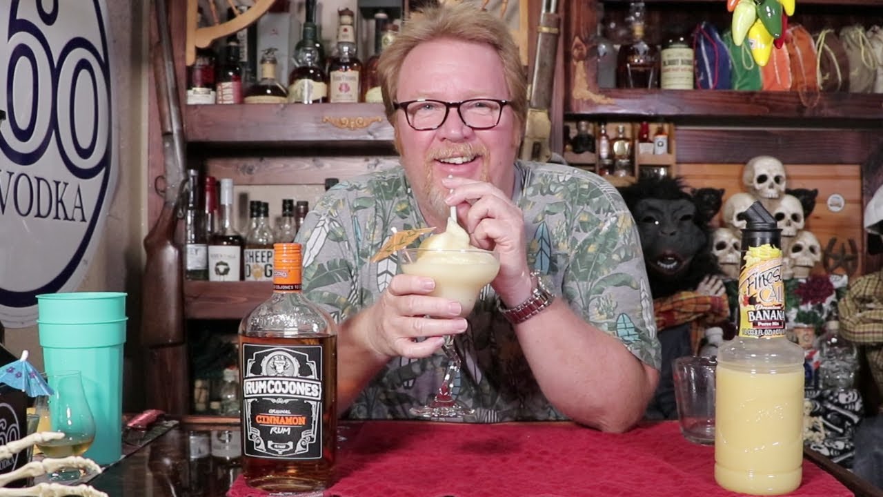 Rumcojones Original Cinnamon Rum and a Tasty Banana Daiquiri Review ...
