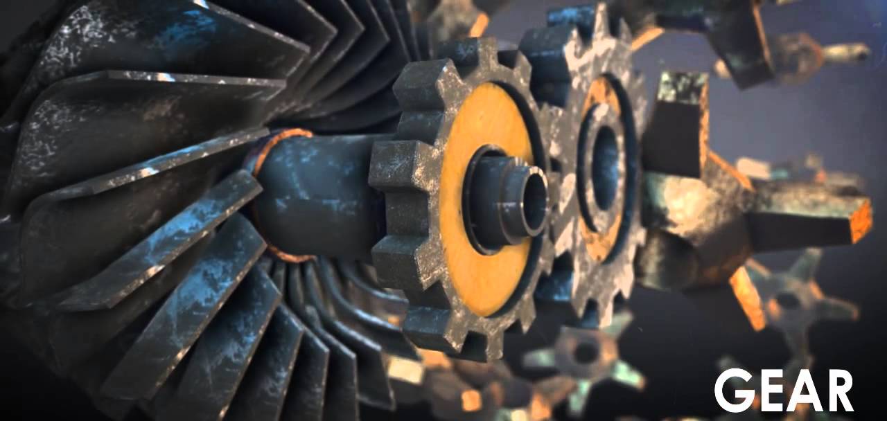 GEAR in Element 3d - YouTube