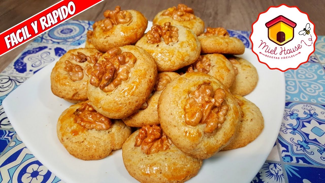 Galletas de nuez RÁPIDO y FÁCIL - YouTube