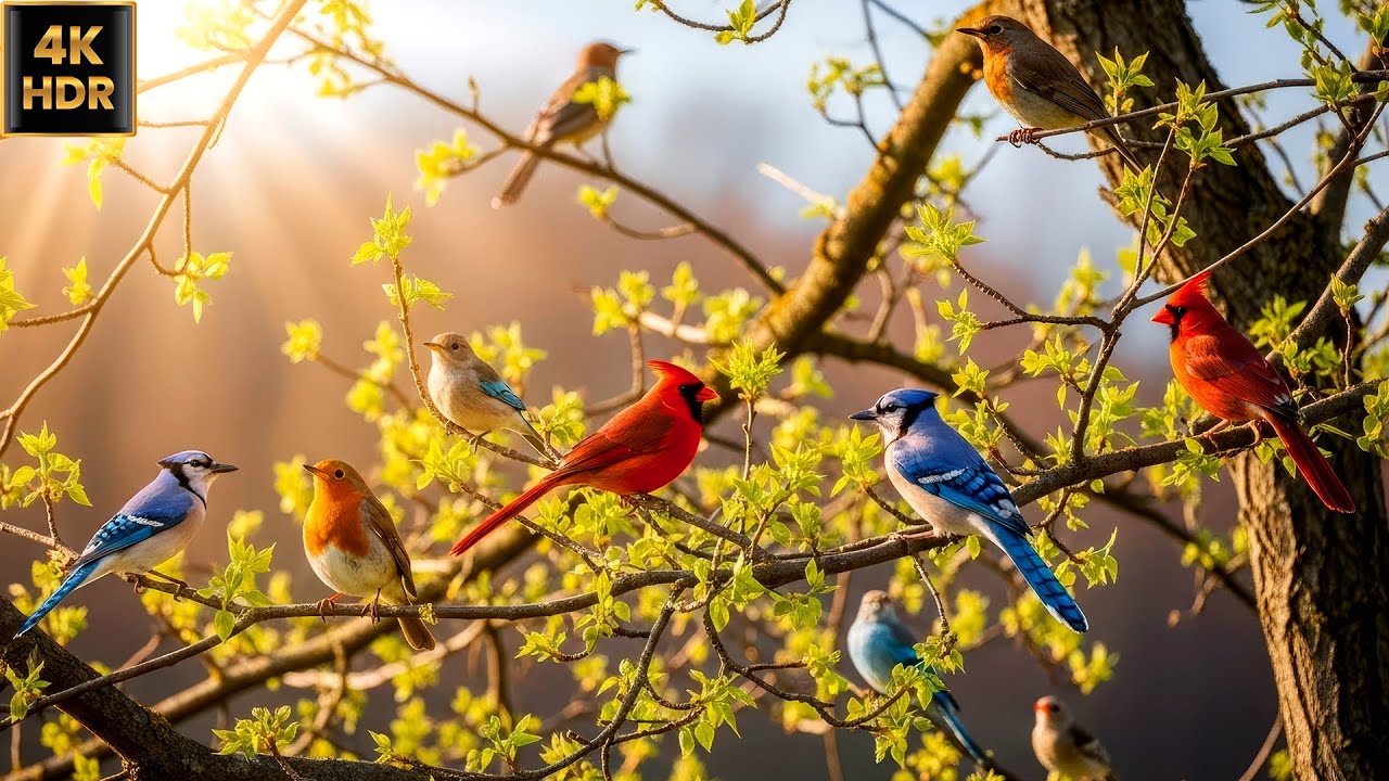 Spring Awakening: Gentle Bird Life at the Start of the Season | 4K ...