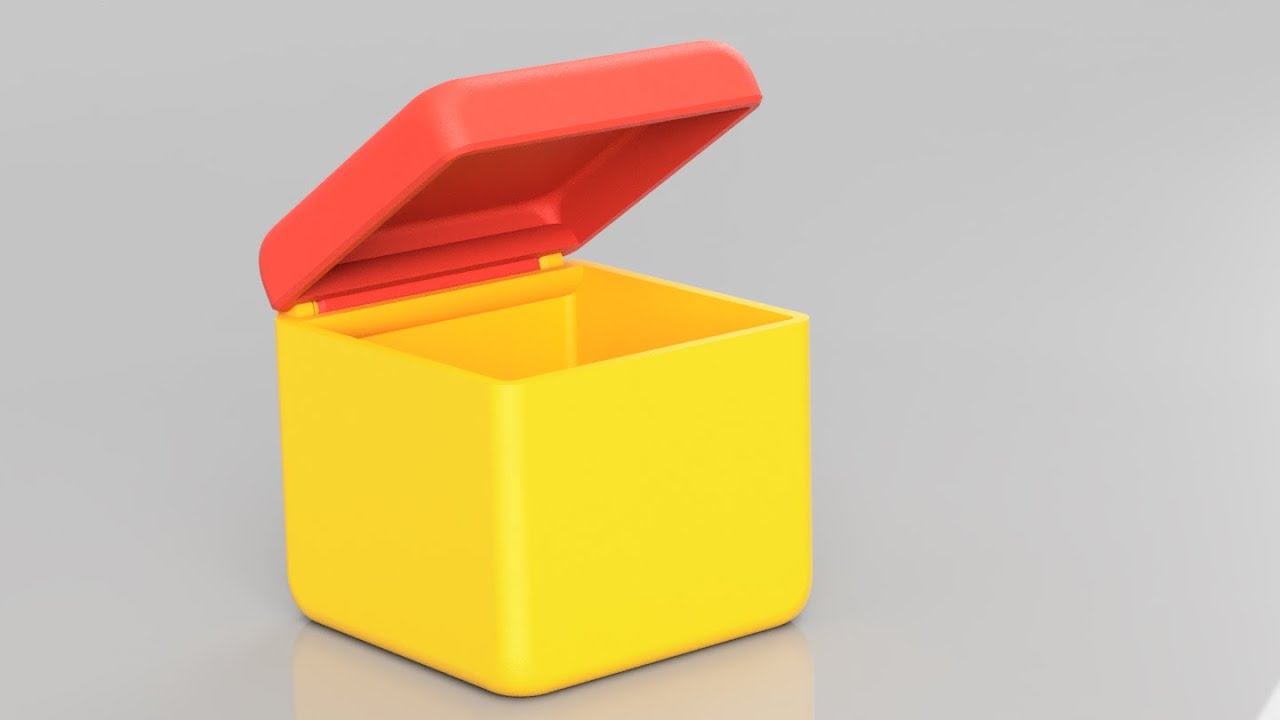 Box mit Scharnier Print in Place 3D Druck Fusion 360 Tutorial Deutsch ...