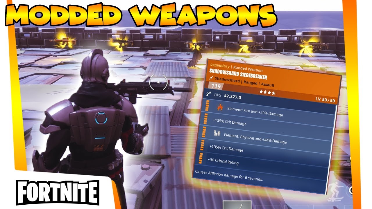 Modded Weapons in Fortnite Save The World Explained! What they are and ...