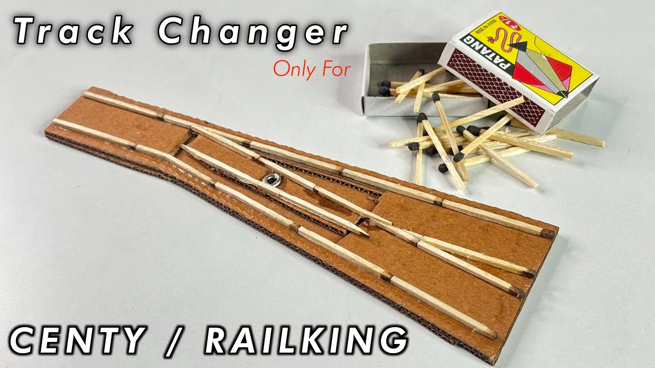 How to Make track Changer for Centy / Railking Train set #centytoy # ...