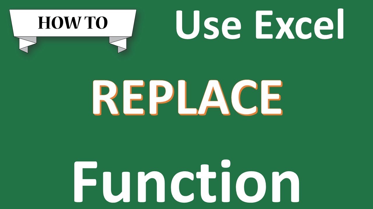 How to use Replace Function in Excel in Urdu | Excel Functions - YouTube