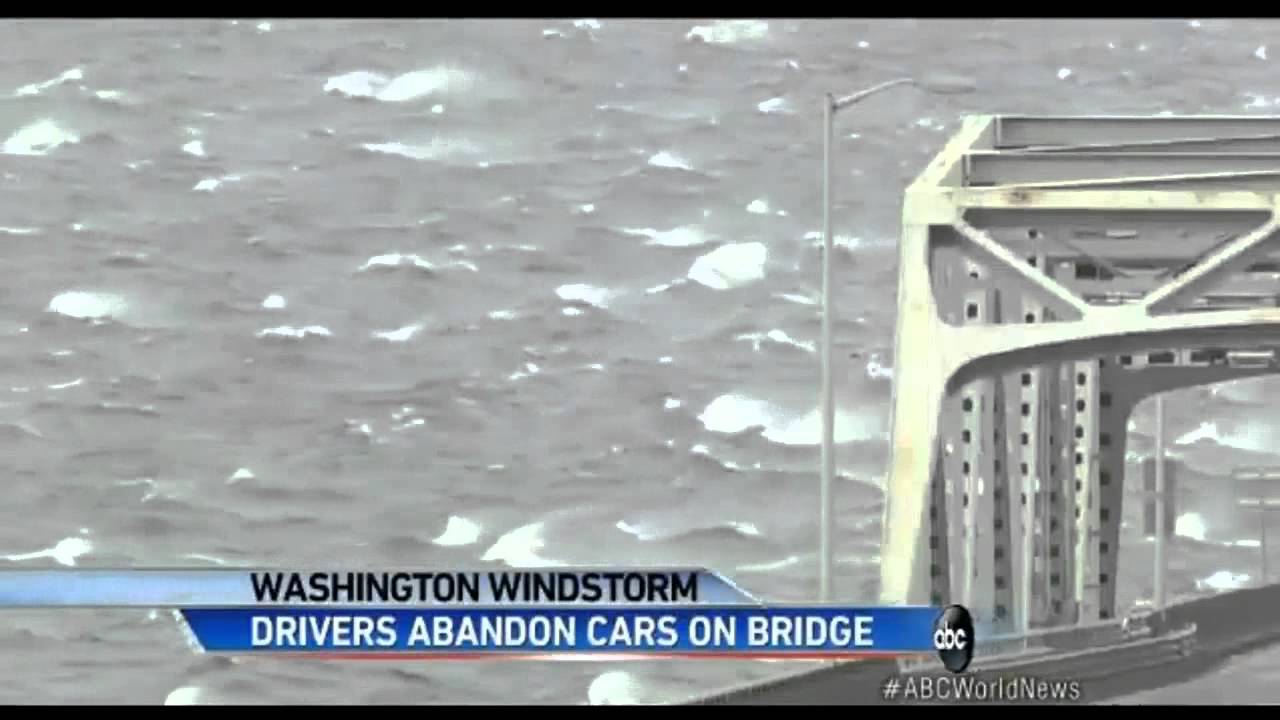 US Seattle Powerful Windstorm Closes Floating Bridge Swaying And High ...