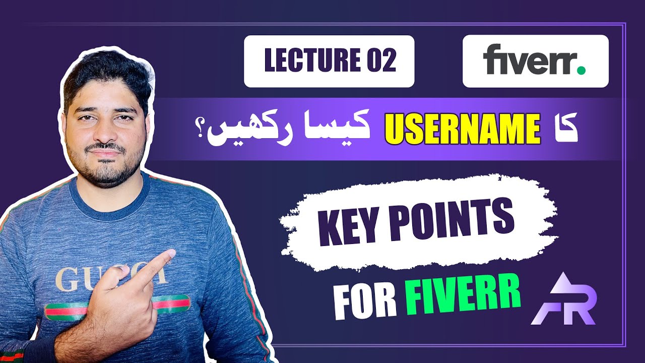 Key points for fiverr | User name selection | Fiverr account creation ...