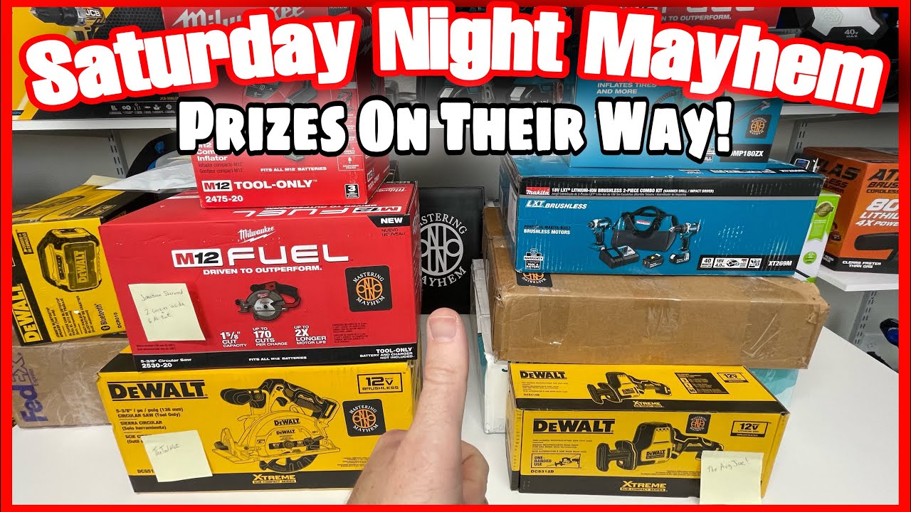 Sending All The Prizes Out To Saturday Night Mayhem Winners!! 🎊🎉🏎 - YouTube