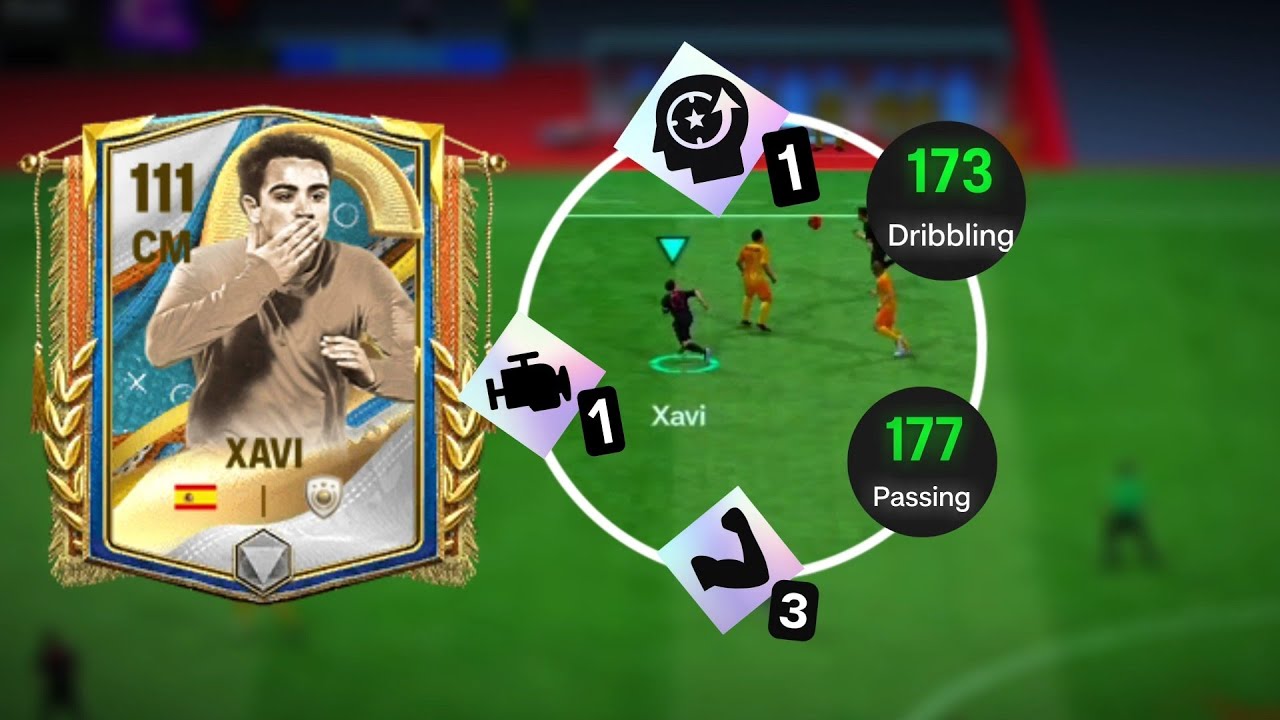 111 OVR ICON Xavi Review 🔥 | Insane Passing & Dribbling | FC Mobile ...