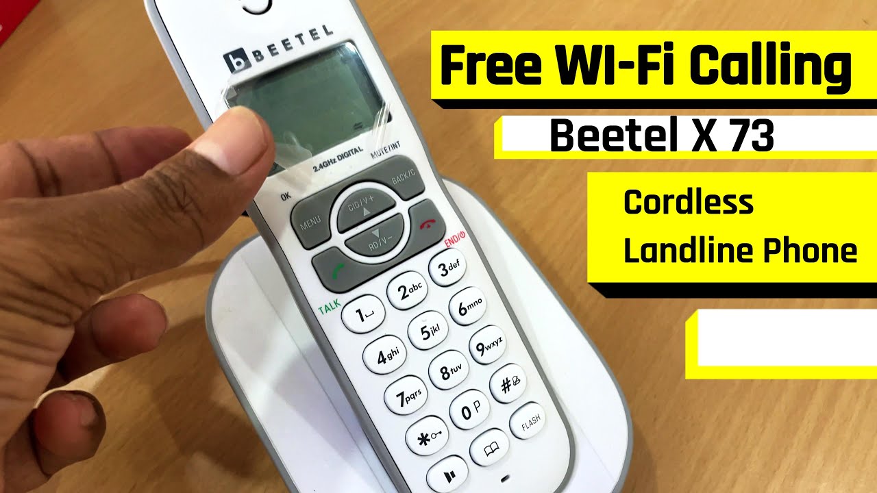 Free Wifi Phone | Beetel X 73 Cordless Landline Phone - YouTube