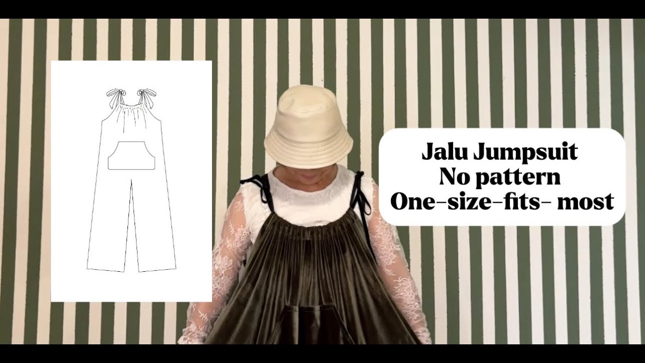 How to make a Jalu jumpsuit / No pattern needed / one-size-fits-most # ...