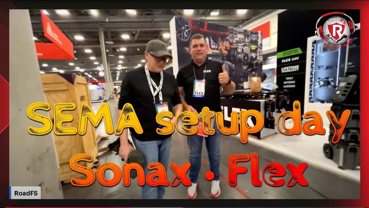 SEMA Day Setup - West Hall - Sonax, Flex and Random People - YouTube