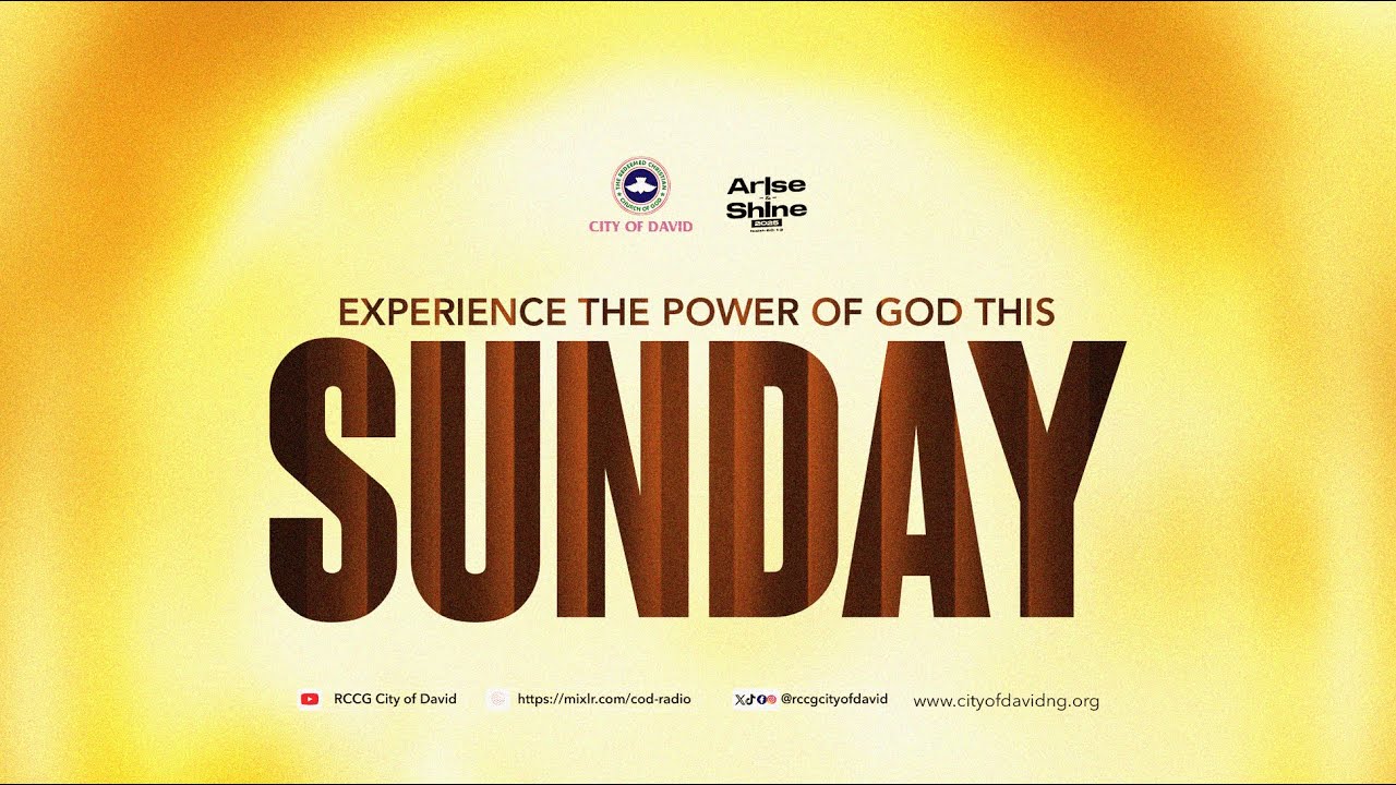 RCCG City of David Sunshine Service || 15th June 2025 || 10:30am WAT - YouTube