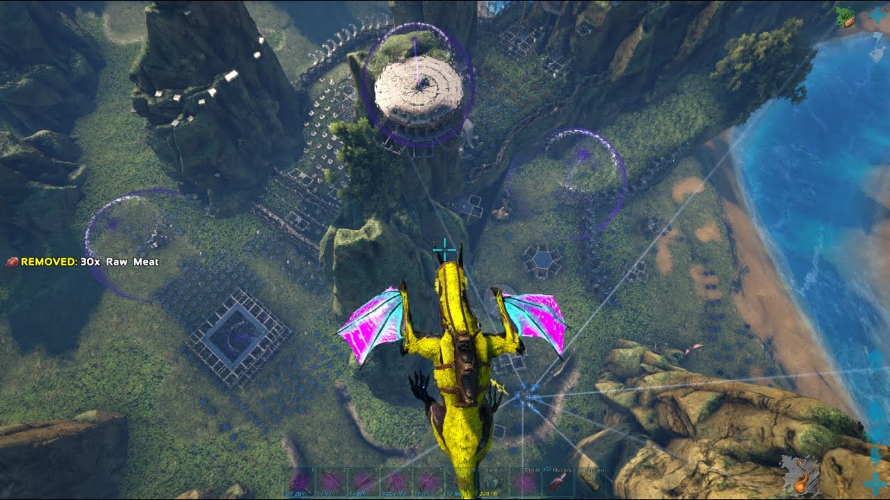 Ark Survival _ The Center Bear Cave Build Example - YouTube