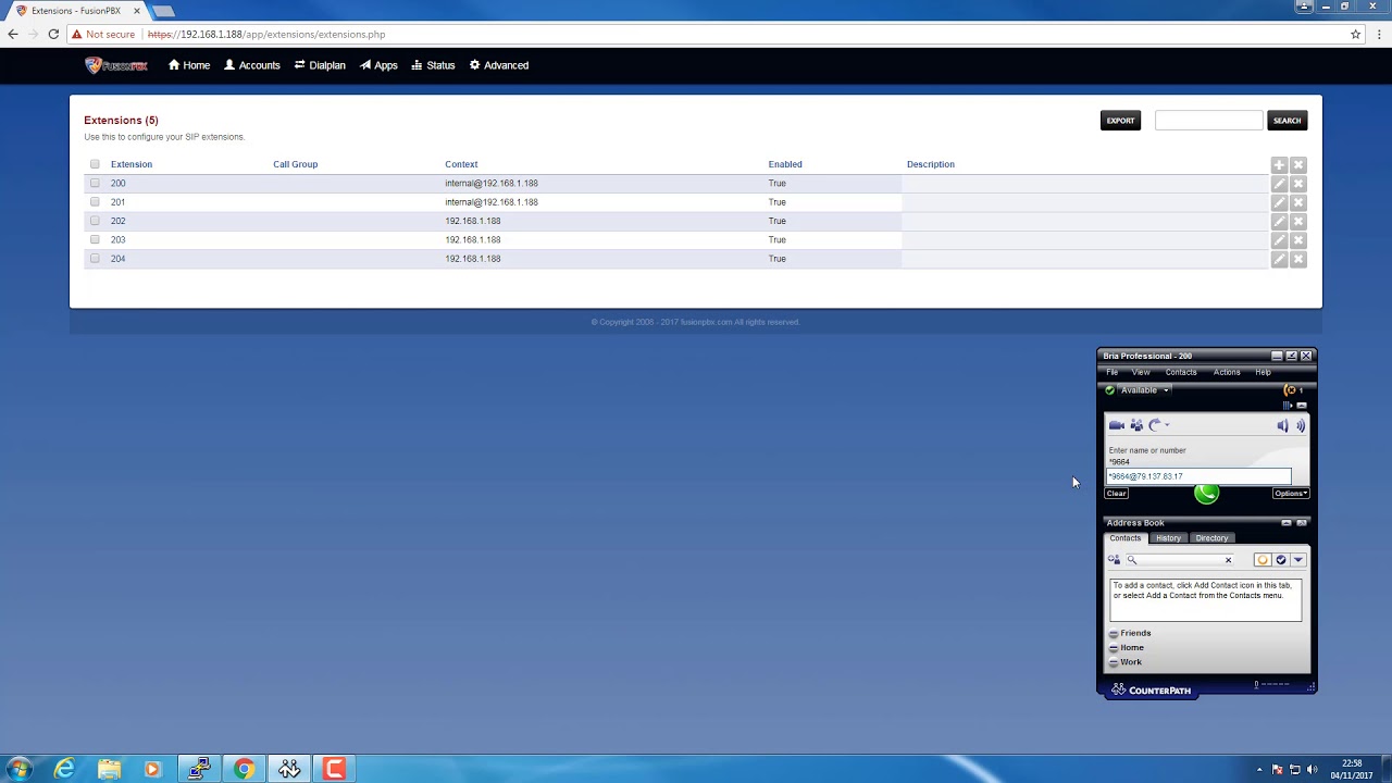 FusionPBX Contexts - YouTube