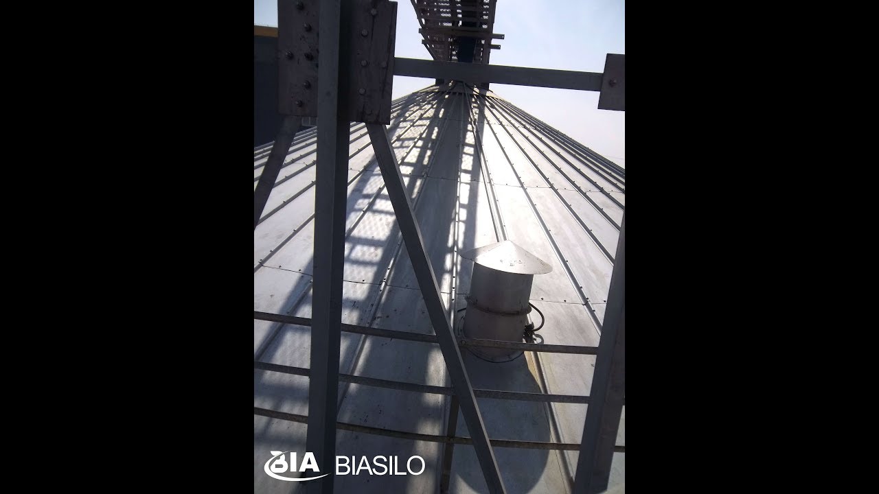 BIASILO - How to Install Grain Silo Roof in 2 Minutes? - YouTube
