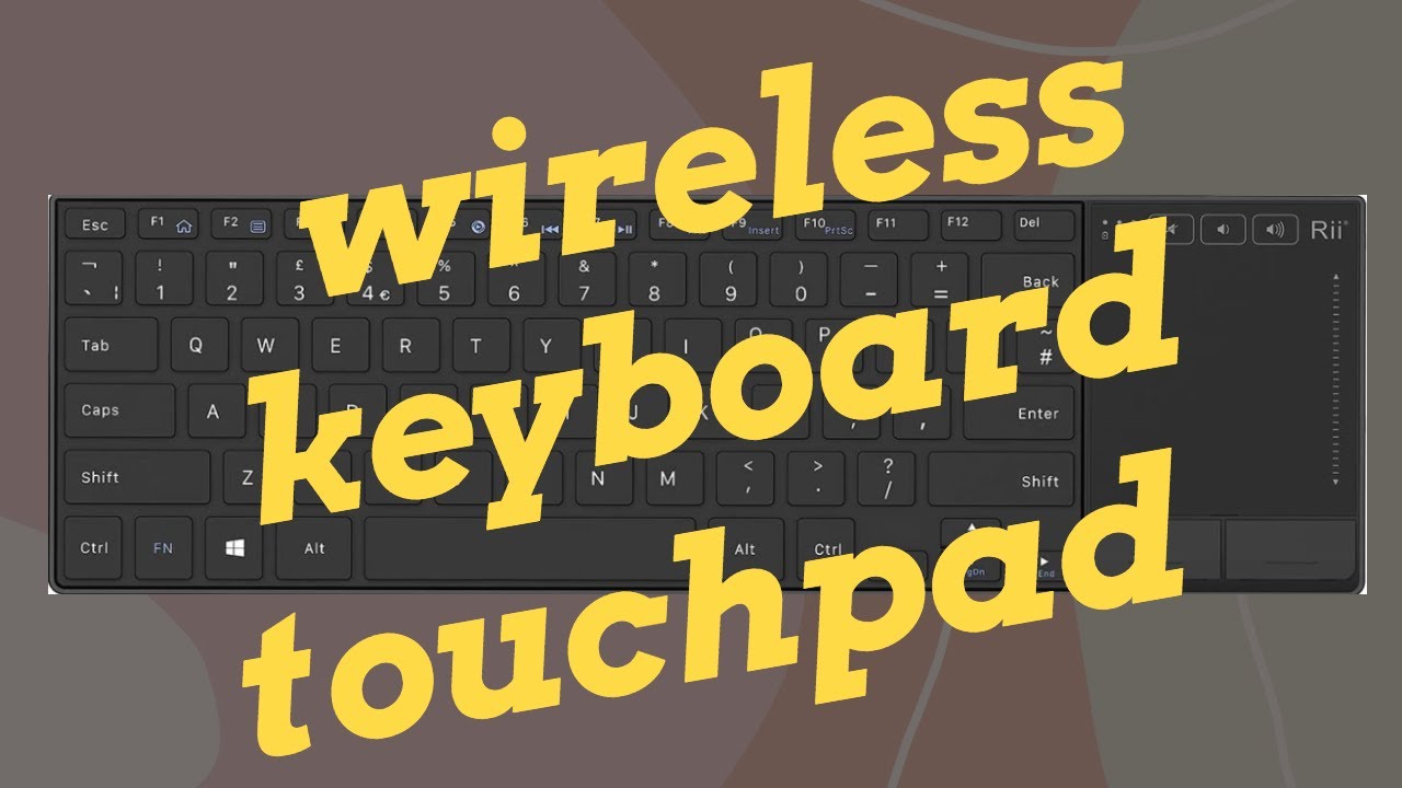 Wireless Keyboard with Touchpad - Rii K22 - YouTube