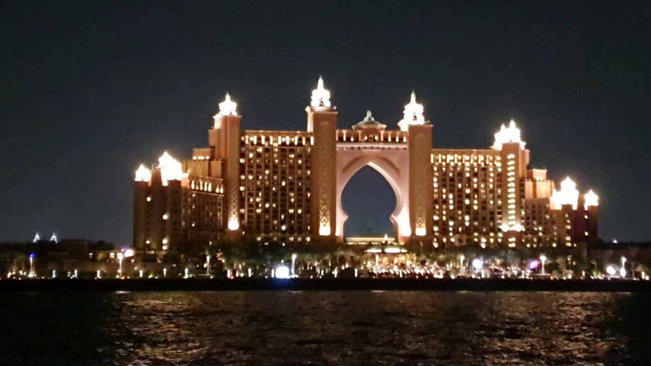 Atlantis the palm tour night time - YouTube