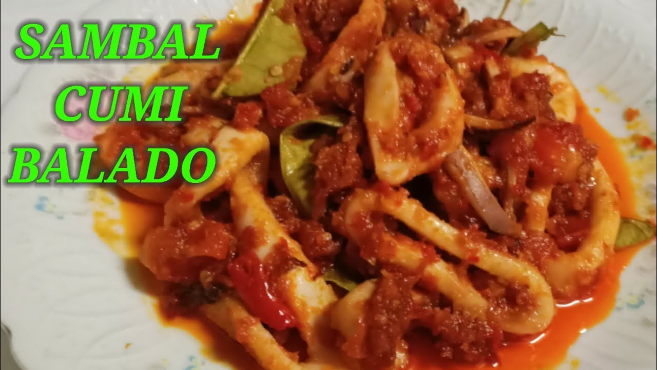 Resep Sambal Cumi Balado‼️ super enak dan lezat bikin boros nasi squid ...