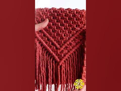 Tutorial👆Bolsa de Macramê! #macrame #macrametutorial #tutorialmacrame #macramepassoapasso - YouTube