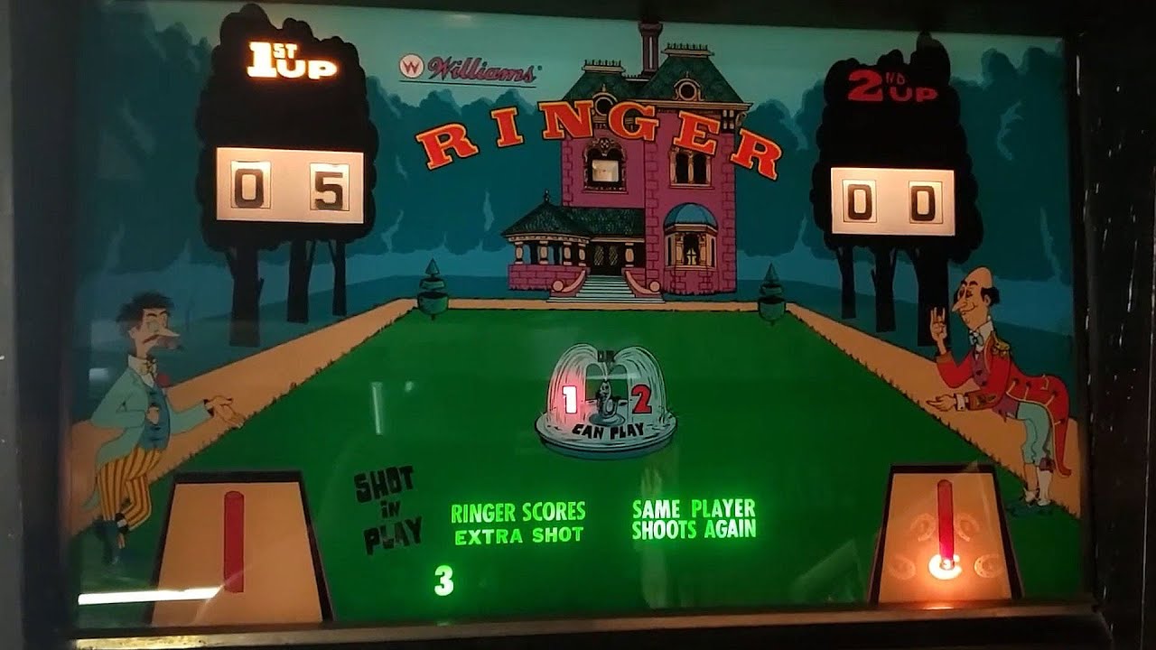 Ringer (1970) - Electromechanical arcade game by Williams! - YouTube