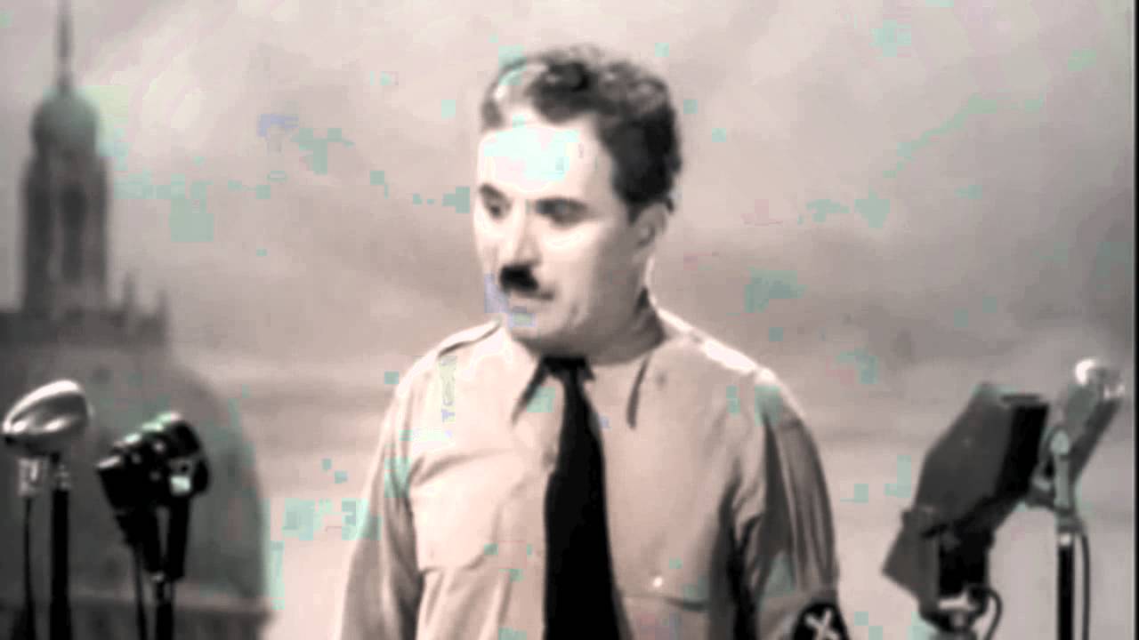 Charlie Chaplin Speech - The Great Dictator - YouTube