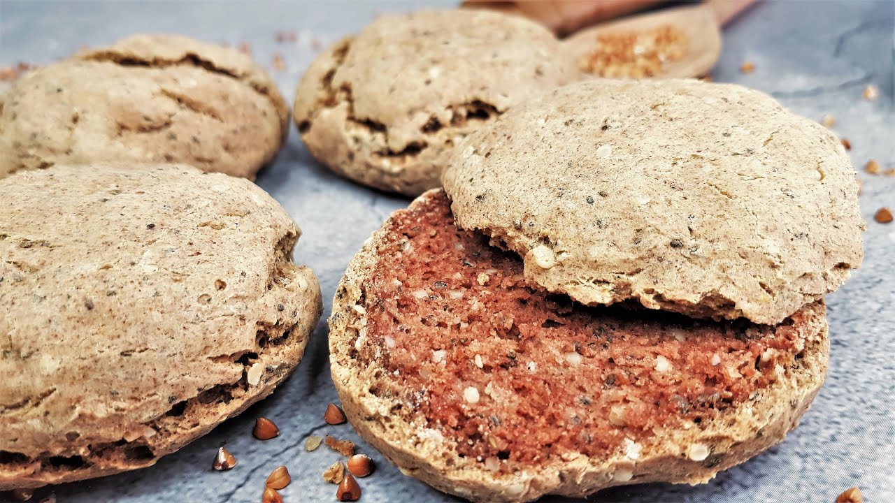 Healthy Vegan Buckwheat- Chia Buns for Breakfast | Gluten-Free Bread ...