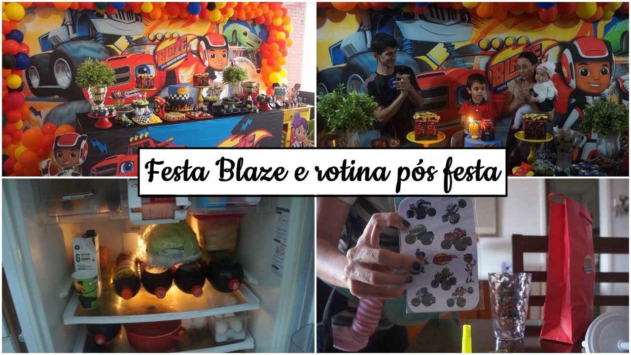 4 anos do Ivan | Vlog e pós festa | Festa Blaze and the Monster ...