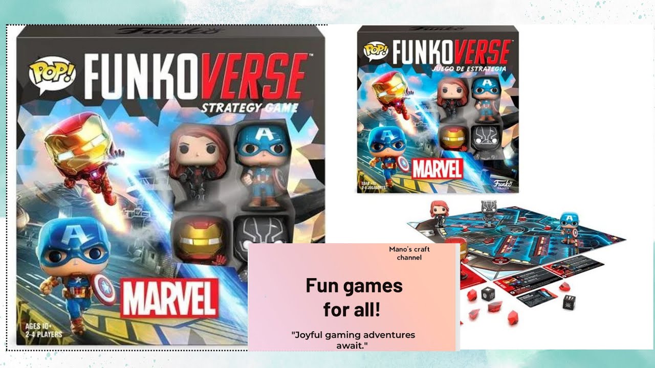 FUNKOVERSE strategy game for kids #marvel #funkoverse game (explication ...
