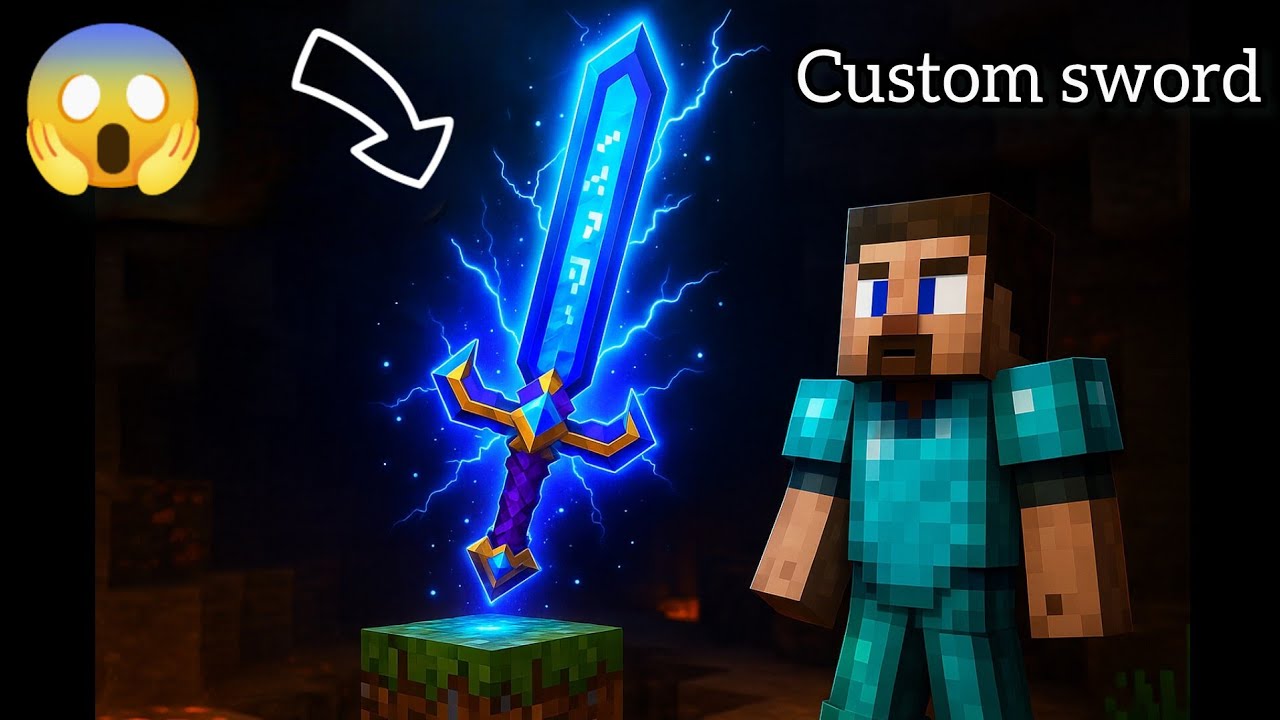 Minecraft custom sword level 1 to level 100 🤔🤔 @electricgamermine8080 ...