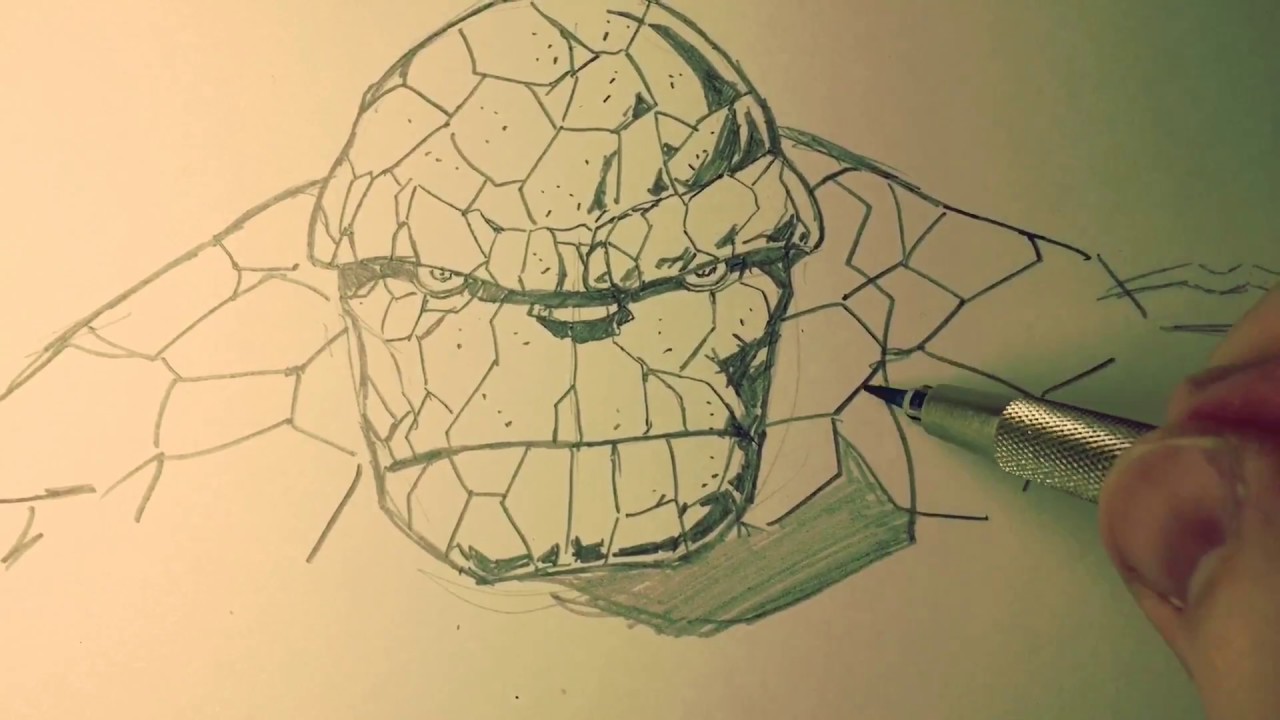 The Thing Fantastic Four Drawing