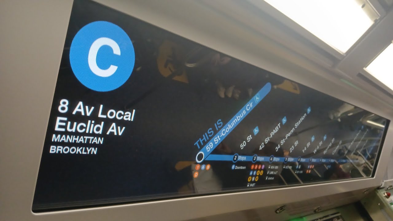 MTA NYCT Subways: IND R211T (C) Train walk through + ride to 34th ...