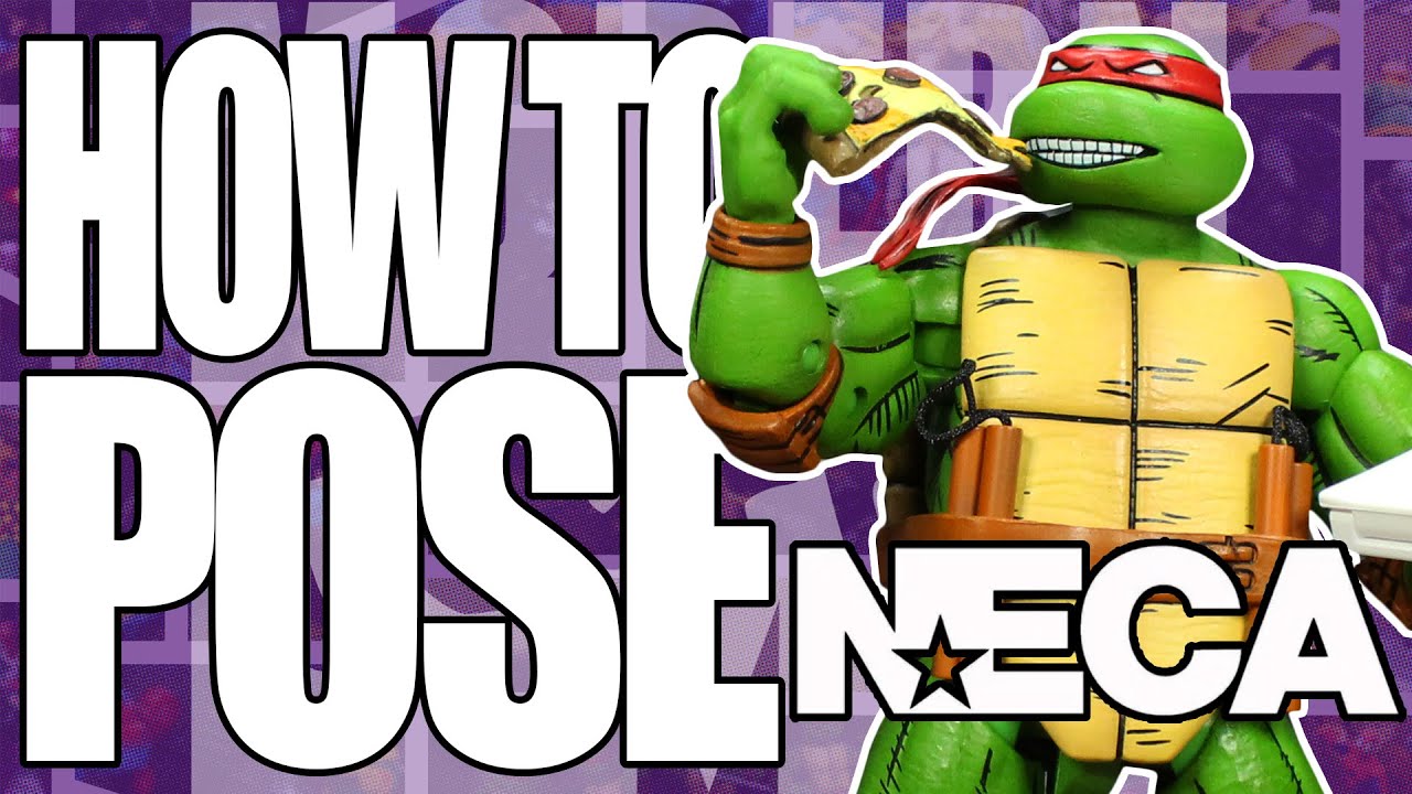 How to Pose Neca TMNT Mirage Comics Lawson 4 pack Michelangelo - YouTube