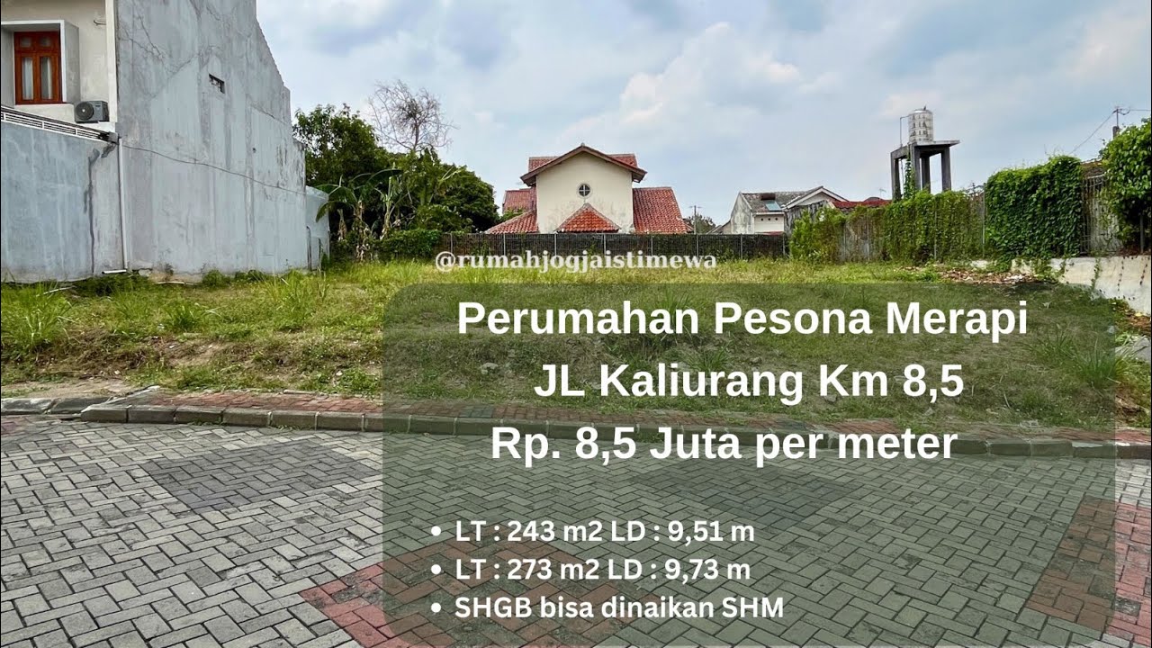 Tanah Kavling Dijual Dalam Perumahan Merapi View JL Kaliurang Km 9 ...
