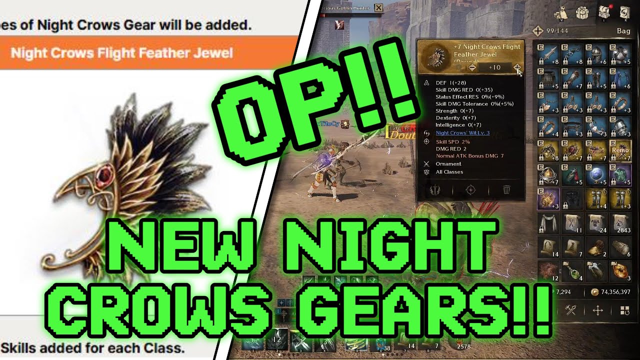NIGHT CROWS: NEW NIGHT CROWS GEARS ARE AWESOME!! - YouTube