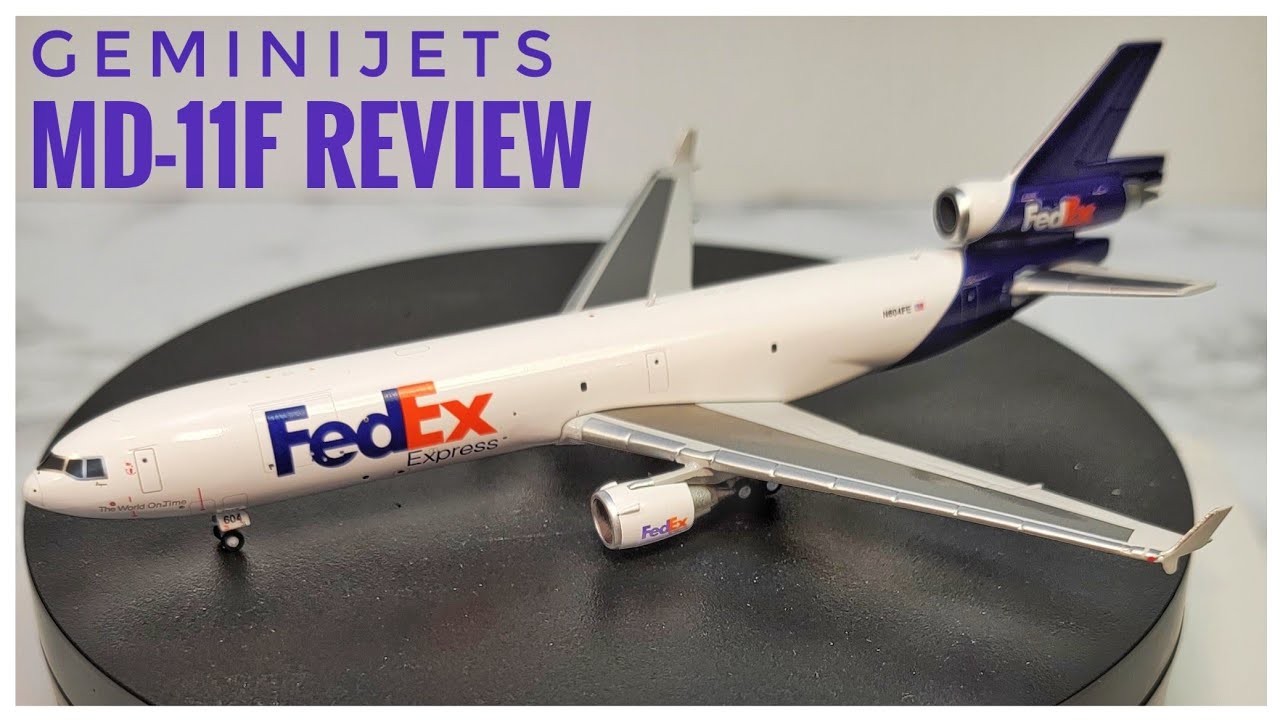 1:400 Gemini Jets FedEX MD-11 N604FE 82166 GJFDX1974 Airplane UNBOXING ...